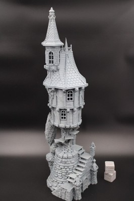 Tabletop Terrain Fantasy Mad Wizard Tower Dnd RPG wargame skirmish 28mm ...