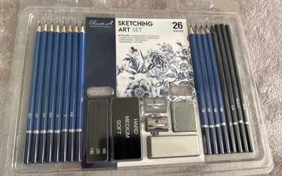 Pennelli Sketching Art Set Brand New In Package 26 Pc Pencils Drawing ...
