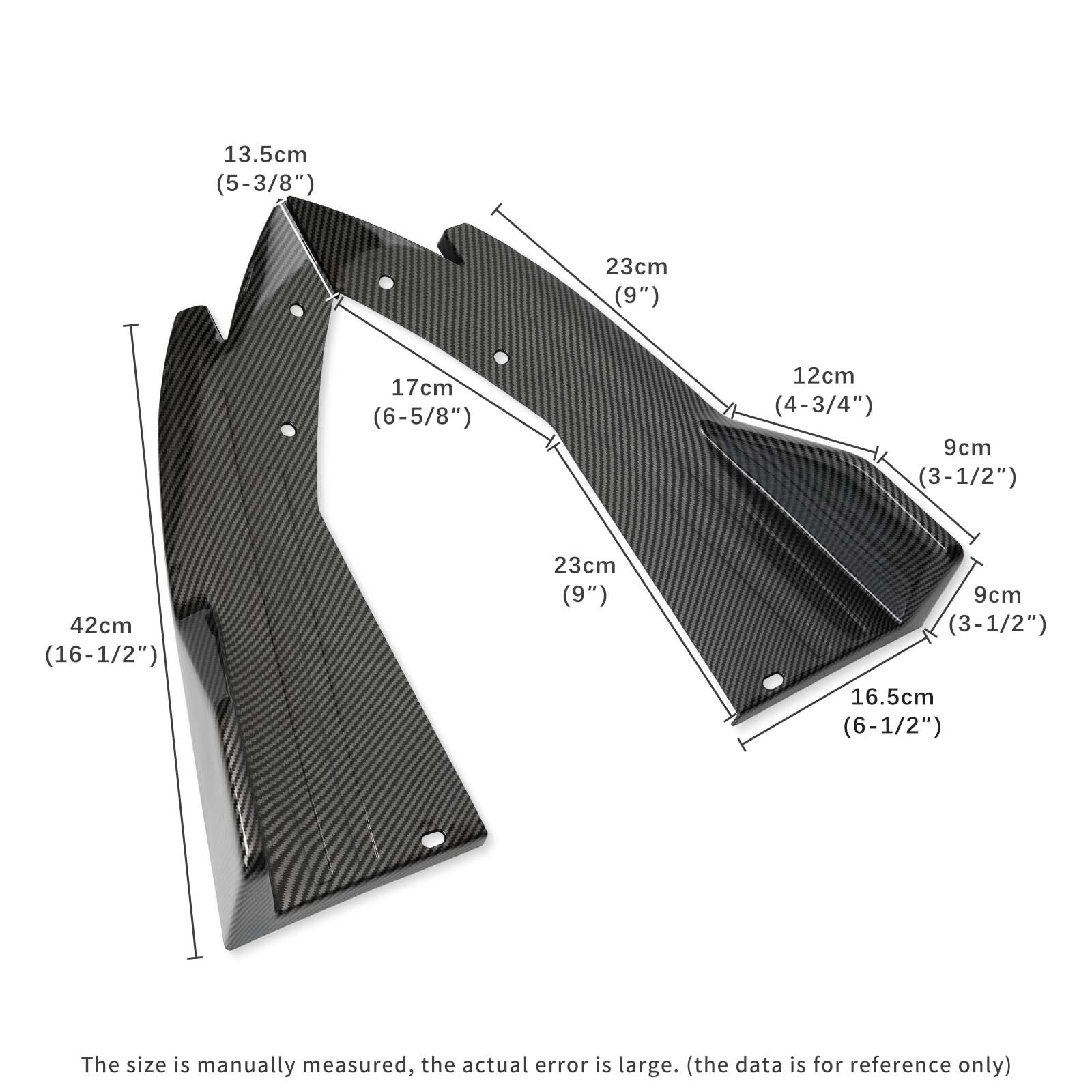 For Tesla Model S Carbon Fiber Car Rear Bumper Diffuser Body Splitter ...