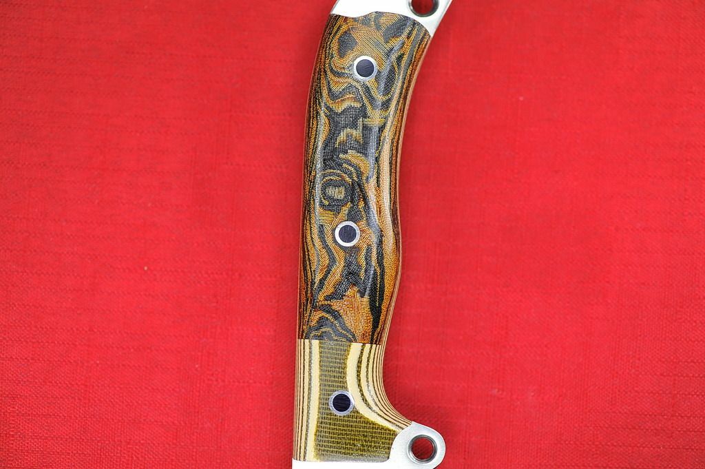 Busse Custom SHSJ Bowie Variant .235" Satin INFI G-rexed Black/Tan ...