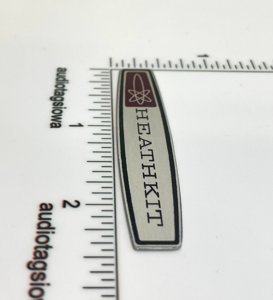 Heathkit Logo Badge Custom Made Aluminum - Vintage Look | eBay