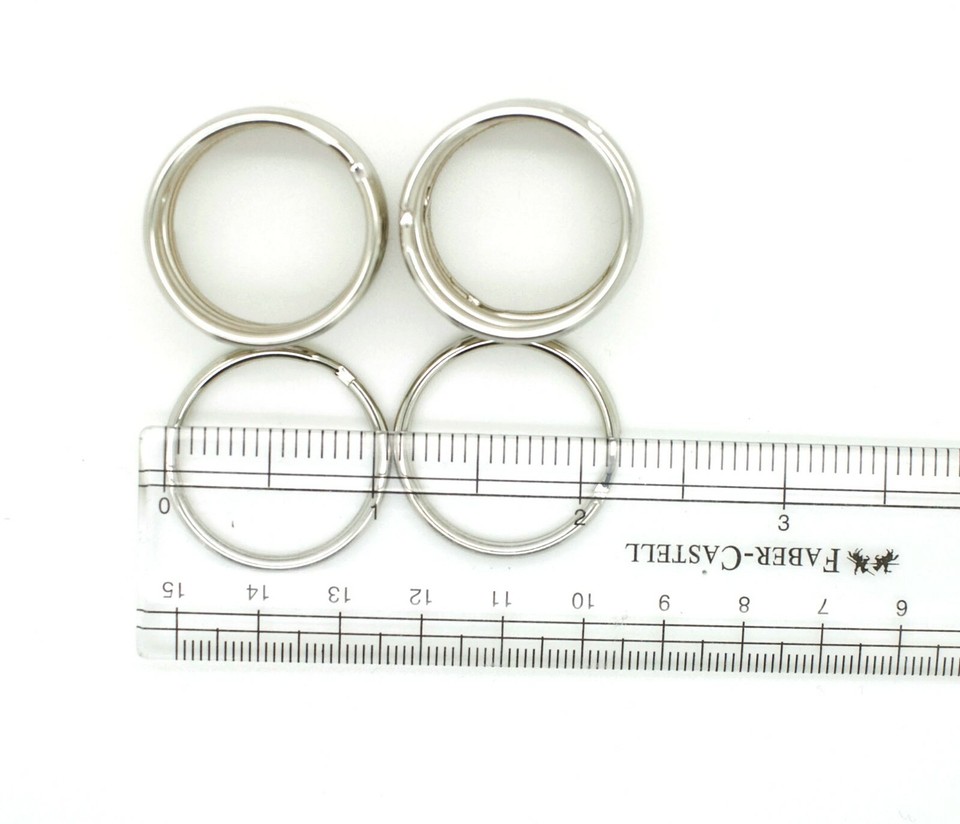 WHOLESALE LOT 10 25 50 100 STURDY KEY RINGS SPLIT RINGS KEYCHAIN 28mm 1 ...