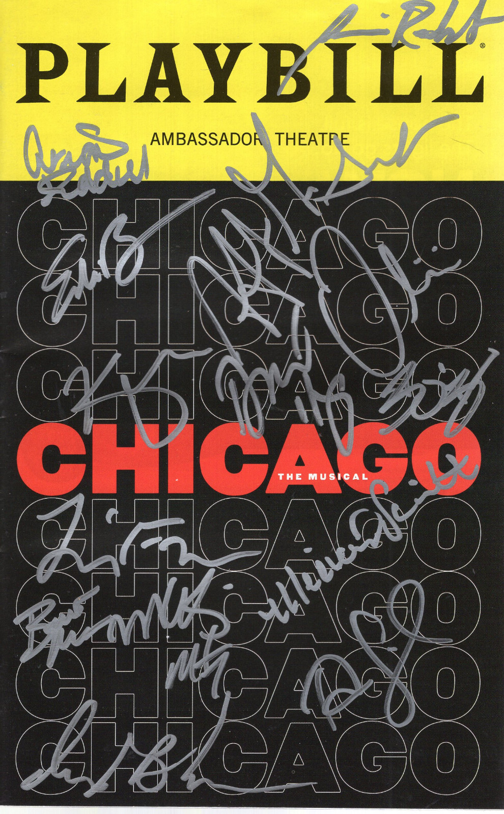 CHICAGO HAND SIGNED NY CITY PLAYBILL+COA SIGNED BY 2023 CAST | eBay