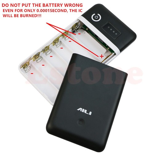 Welding 6 Section 18650 Mobile Power Box Power Adapter USB Port 2000 ...