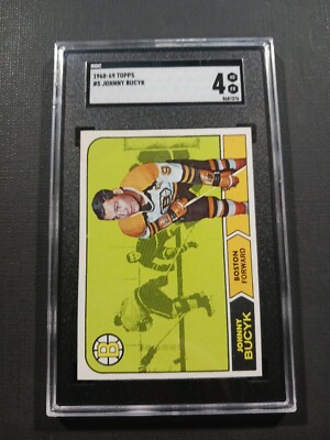 1968-69 Topps Johnny Bucyk Boston Bruins #5 HOF🏒🏒💥 SGC 4 | eBay