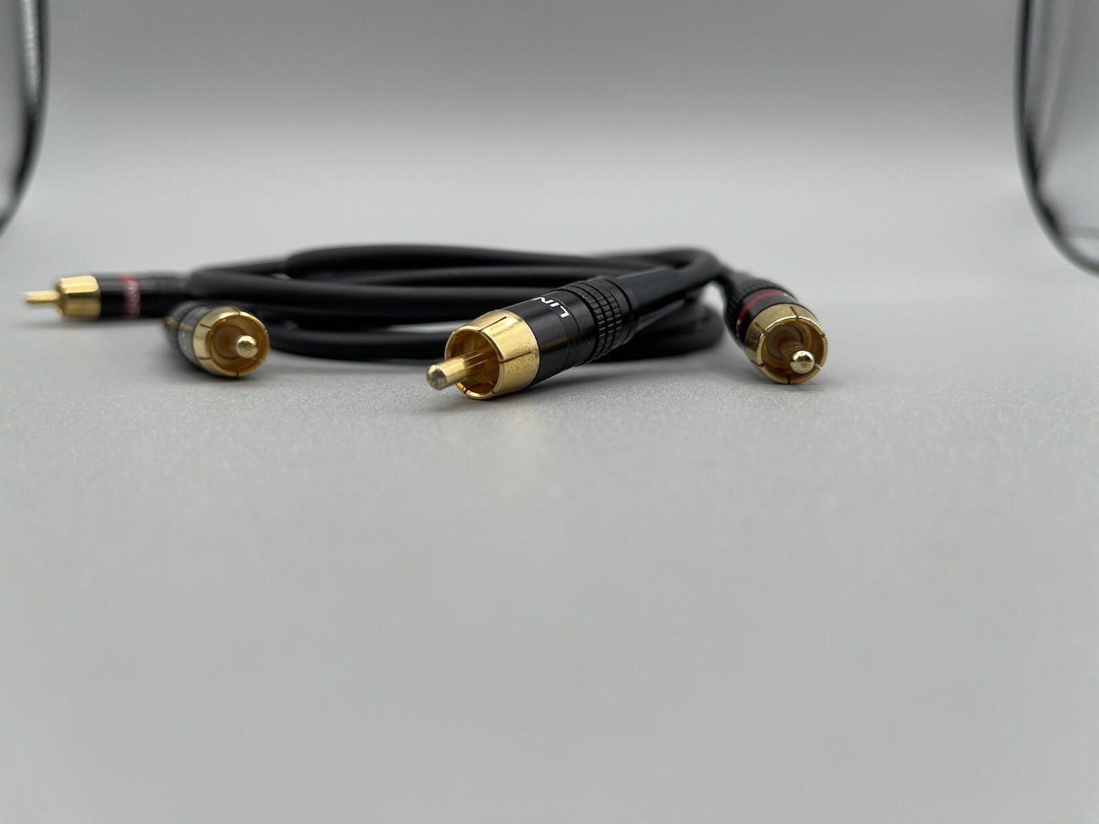 LINN Black Analogue Interconnect Cable Set RCA Male Connectors 3' 5" | eBay