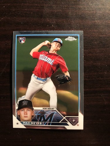2023 Topps Chrome MAX MEYER Rookie Card RC #104 Miami Marlins- Free ...