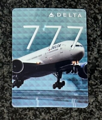 NEW Delta Air Lines 2016 BOEING 777 200LR Aircraft Pilot Trading Card ...