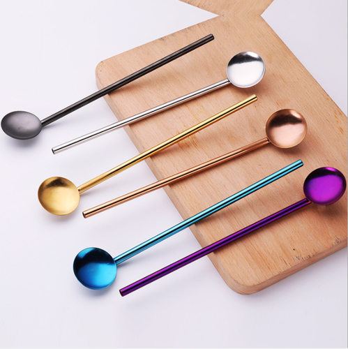 Creative Stainless Steel Fruit Juice Mixing Rod Cocktail Bar Tea Straws ...
