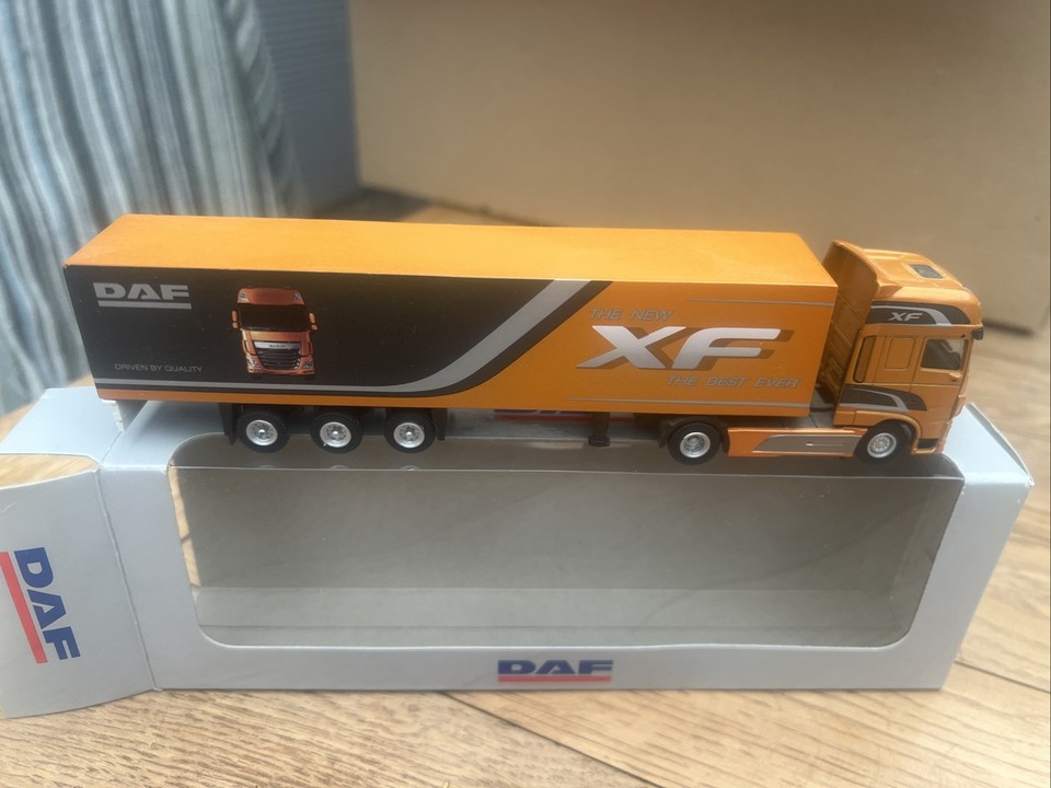 wsi daf cf space cab 4x2 + box trailer 3 axle | eBay UK