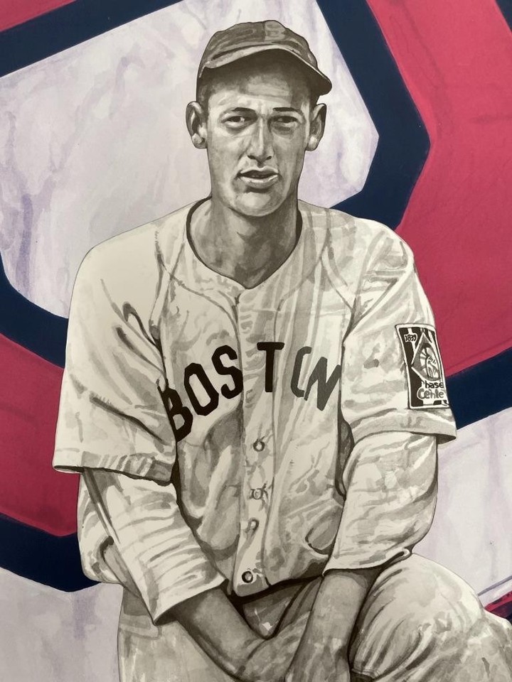 TED WILLIAMS Signed/Numbered #408/521 Baseball Lithograph by Lewis ...