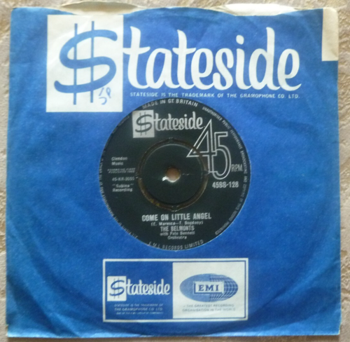 THE BELMONTS COME ON LITTLE ANGEL/ HOW ABOUT ME STATESIDE LABEL FROM ...
