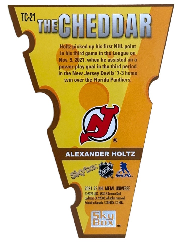 2021-22 Metal Universe - The Cheddar ! Alexander Holtz RC | eBay