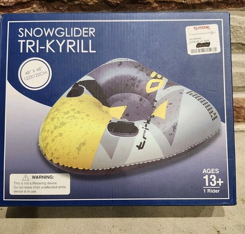 New SNOWGLIDER TRI-KYRILL Inflatable Snow Glider. Sledge Sled. 1 Rider ...