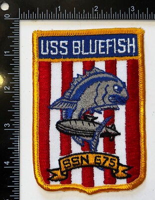 Cold War USN US Navy USS Bluefish Submarine SSN-675 Patch | eBay