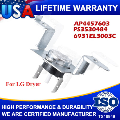 6931EL3003C Dryer High Limit Thermostat For LG AGM30045804 AP7206815 ...
