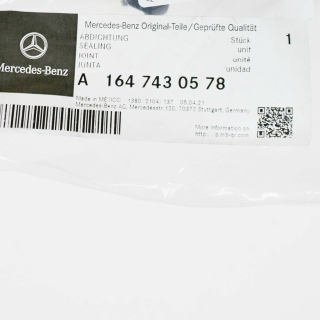 Mercedes-Benz Ml W164 Rear Panel Door Lever Seal A1647430578 Genuine ...