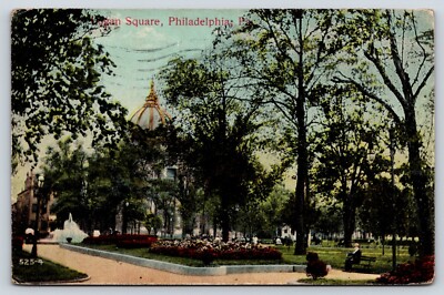 Pennsylvania Philadelphia Logan Square Vintage Postcard POSTED | eBay