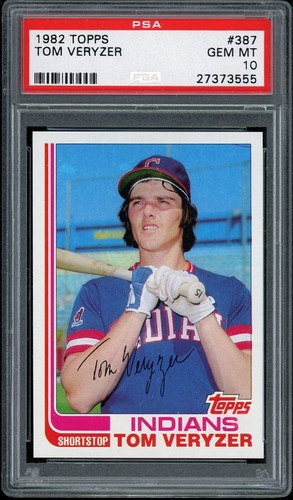 1982 Topps Baseball #387 Tom Veryzer PSA 10 | eBay