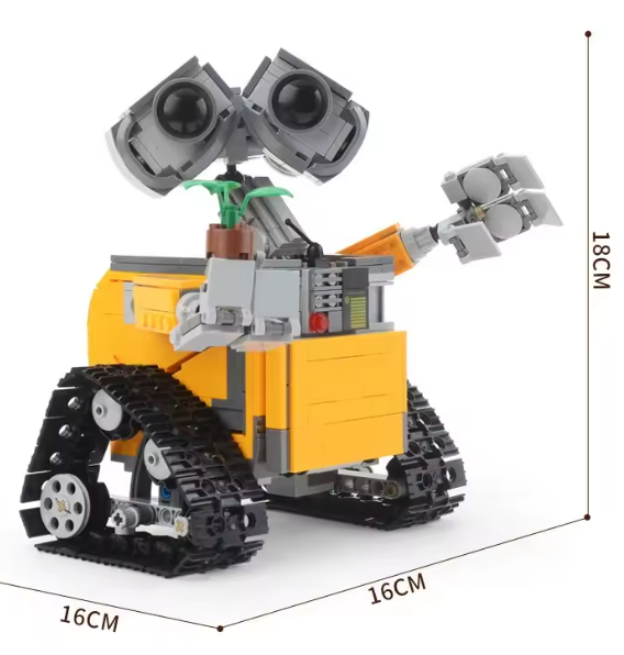 NEW 21303 WALL•E Building Blocks MOC 687 pcs High Grade Build (NO BOX ...