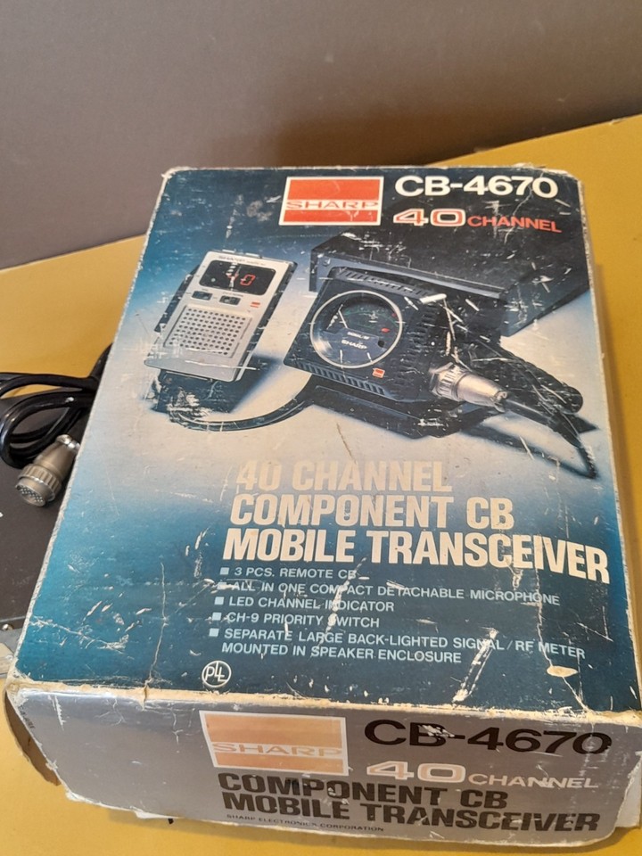 SHARP CB-4670 40 CHANNEL COMPONENT CB TRANSCEIVER - LINDARS RADIOS ...