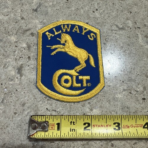 Vintage ALWAYS COLT Firearms Guns Rifles Hunting Company Logo Cloth Patch | eBay