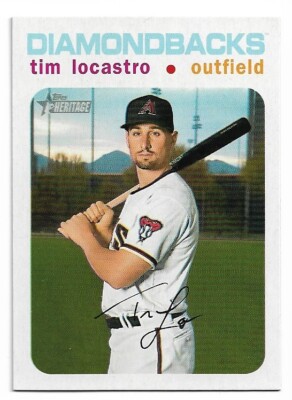 2020 TOPPS HERITAGE HIGH NUMBER WHITE BORDER PARALLEL #698 TIM LOCASTRO ...