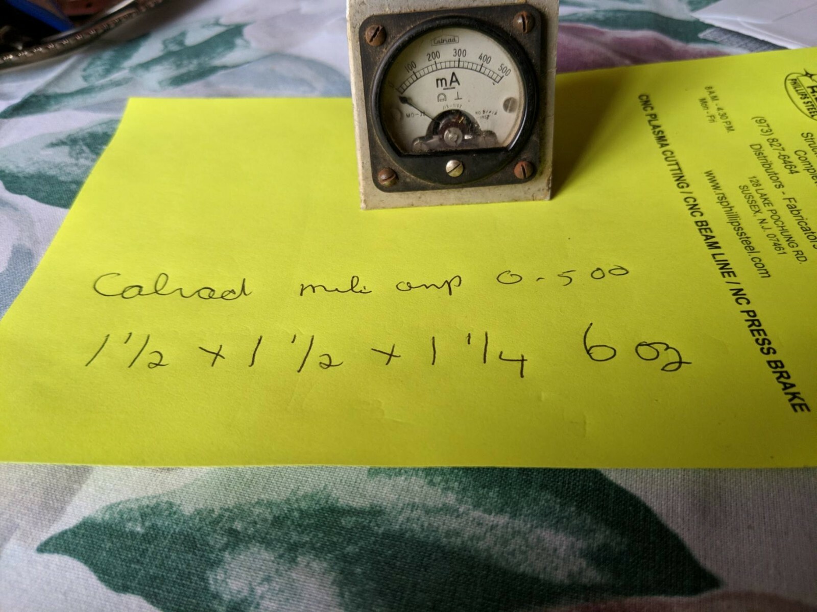 Calrad mili amp 0-500 Gauge | eBay
