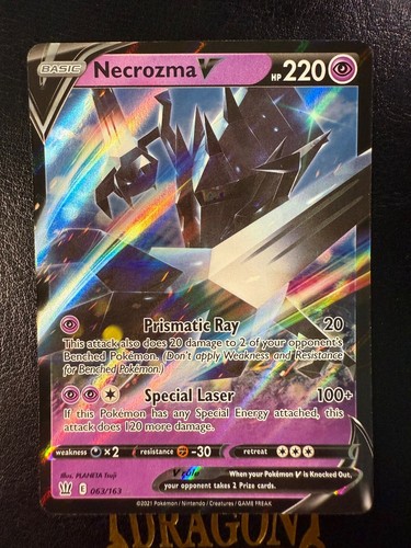 Necrozma V 063/163 Battle Styles SWSH NM Ultra Rare Pokemon Card | eBay