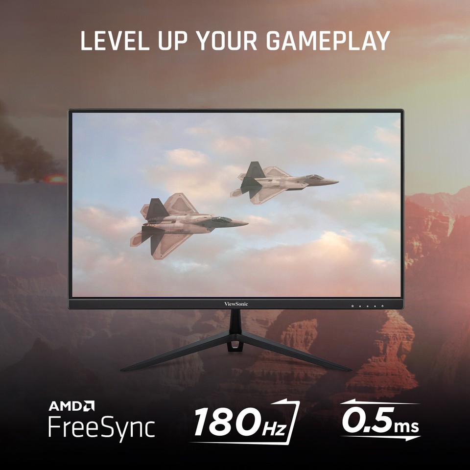 ViewSonic 180Hz IPS Gaming Monitor VX2428A 24" FHD 0.5ms with FreeSync ...