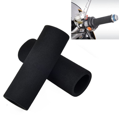 2PCS Motorbike Grip Covers Anti-Slip Vibration Handle Bar Foam Over ...