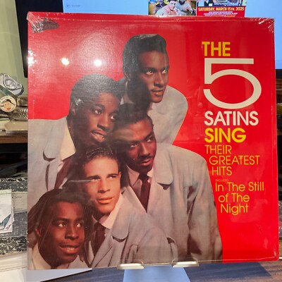 THE 5 SATINS LP SING THEIR FAVORITE HITS - 1990 - COL-5017 SEALED MINT ...