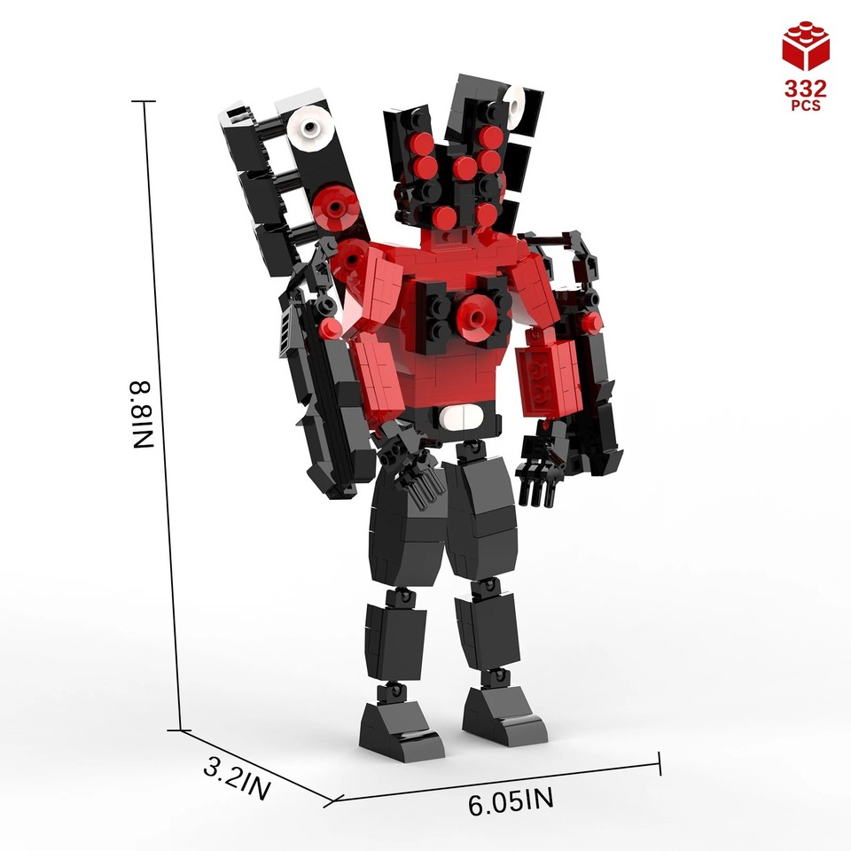 Skibidi Titan Speakerman 2.0 332PCS Toilet Meme Building Blocks | eBay