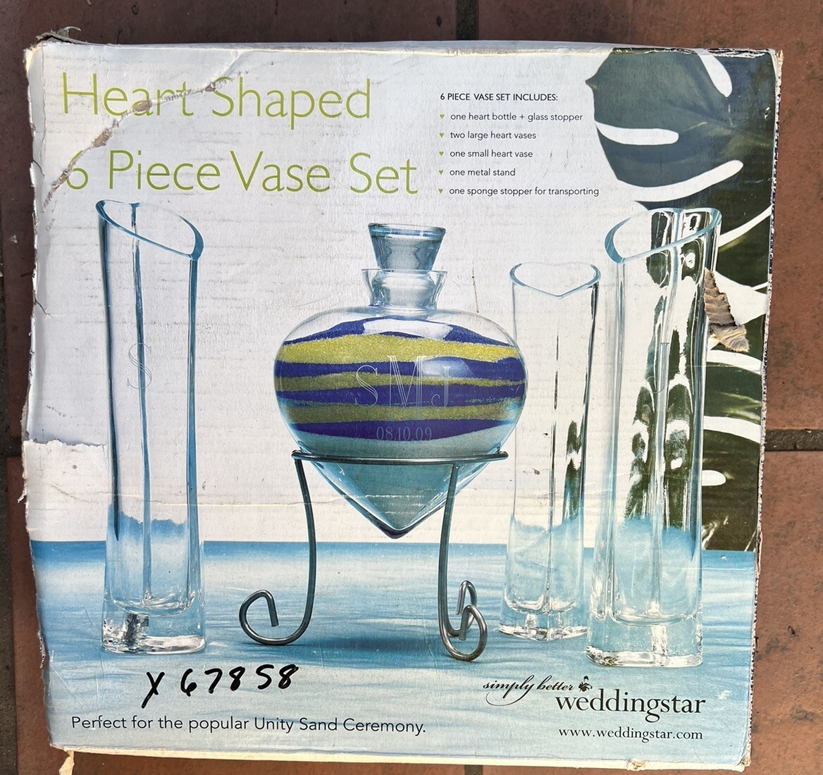 Heart Shaped Sand Ceremony Vase Set Near Me Heart Shaped Wedding Unity