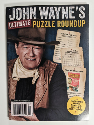 John Waynes Ultimate Puzzle Roundup Activity Book Photos Quotes Trivia ...