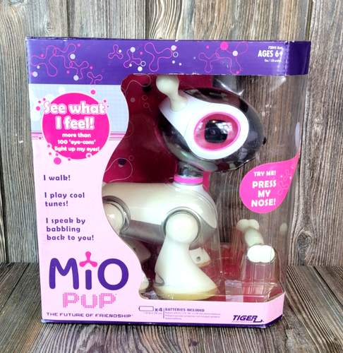 Mio Pup 2007 Hasbro Tiger Electronics Robotic Interactive Toy Dog Open ...