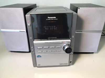 Panasonic SA-PM18 Bookshelf Stereo 5-Disc CD Player Aux Radio AM/FM No ...