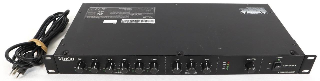 Denon DN-306X 6-Channel Stereo Mixer Rack Rackmount | eBay