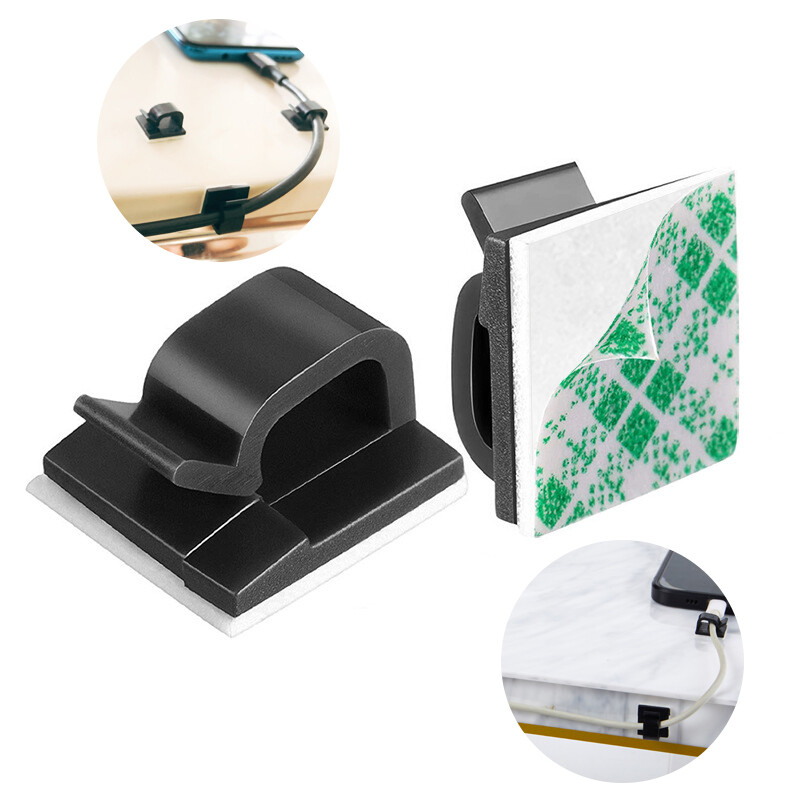 10PCS Cable Organizer Clip Holder Earphone Mouse Cord Clip Protector ...