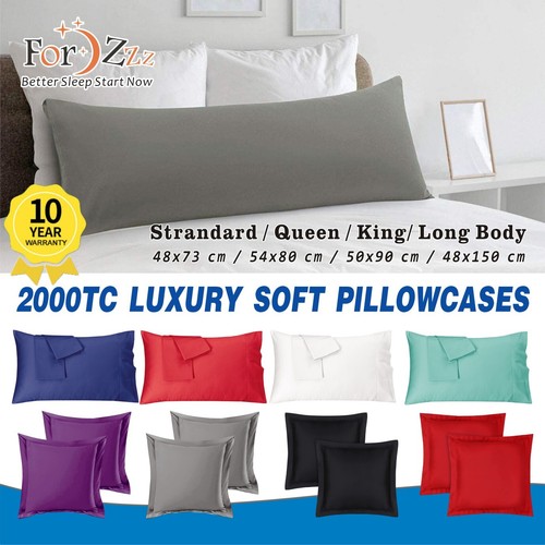 2200TC Cooling Pillow cases Slip Standard Euro Queen King Body Size ...