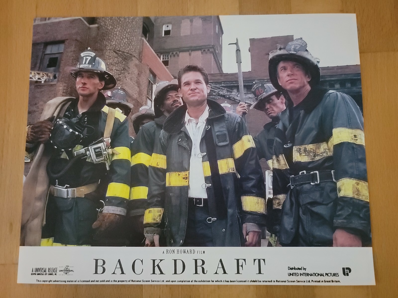 Backdraft lobby cards - Kurt Russell, Stephen Baldwin, Robert De Niro ...