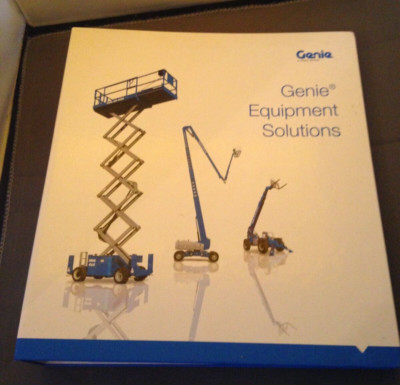 OEM Genie Equipment Solutions Manual Binder Specification Sheets | eBay