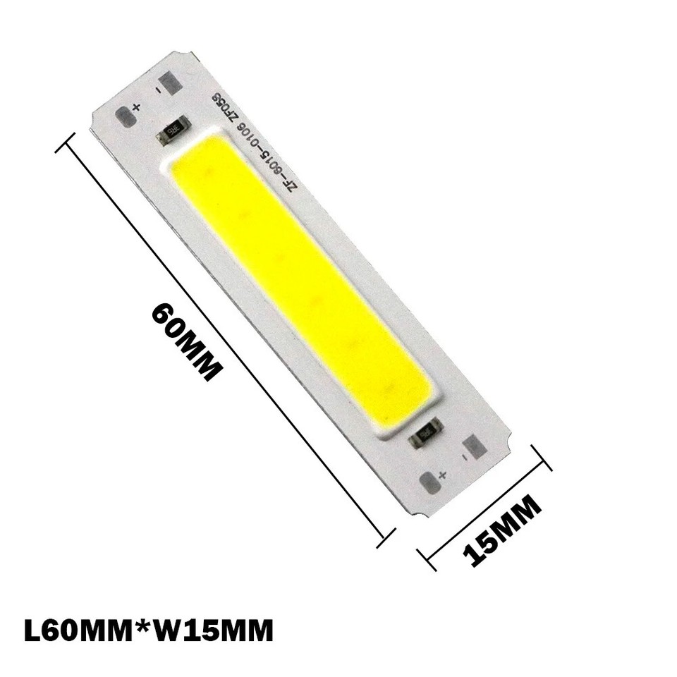 10PCS 60*15mm 2W COB LED Chips For Bright Source Diodes Board Strip ...