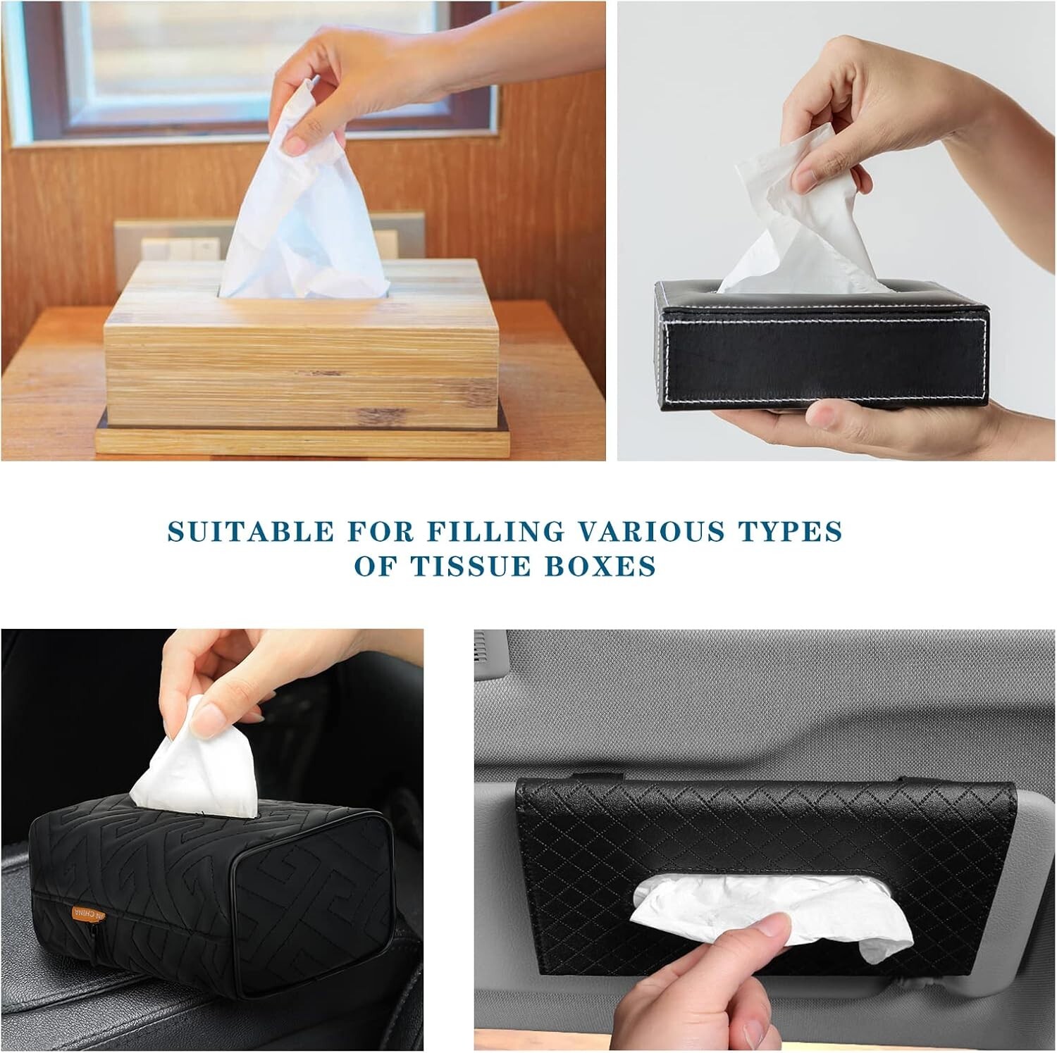Car Tissue Refill, 18 Packs Car Tissues Auto Visor Tissue Refills for ...