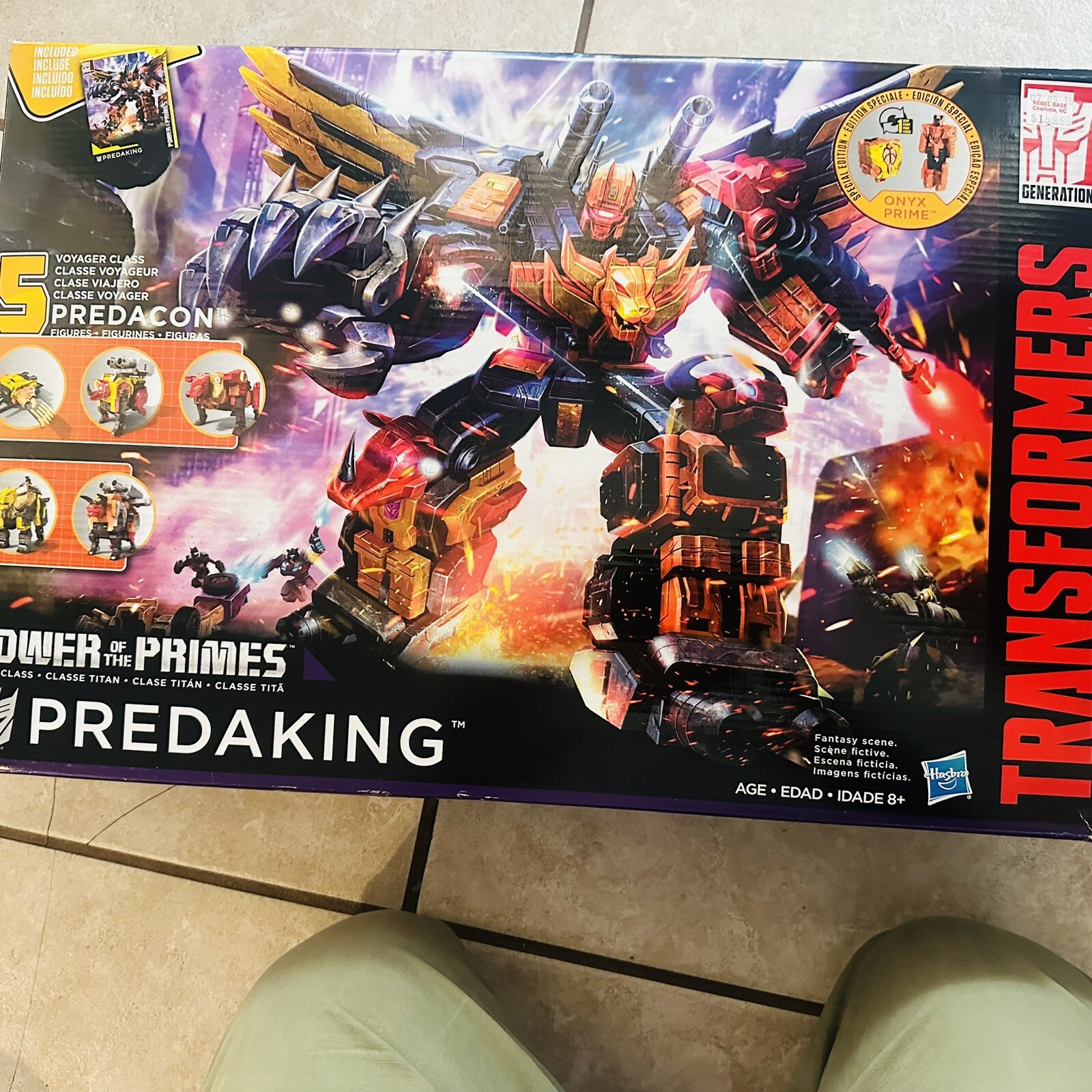 Transformers Generations Power of The Primes Titan Class Predaking Open ...