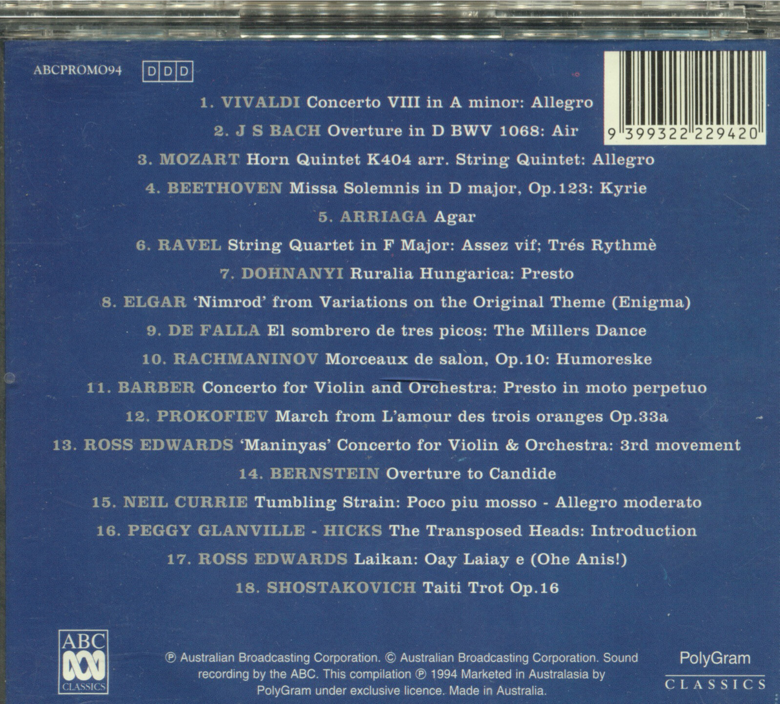 ABC Classics Sampler CD A25 | eBay