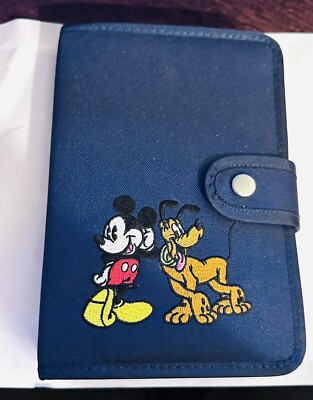 Disney Mickey Mouse 6-Ring Day planner Binder organizer embroidered ...