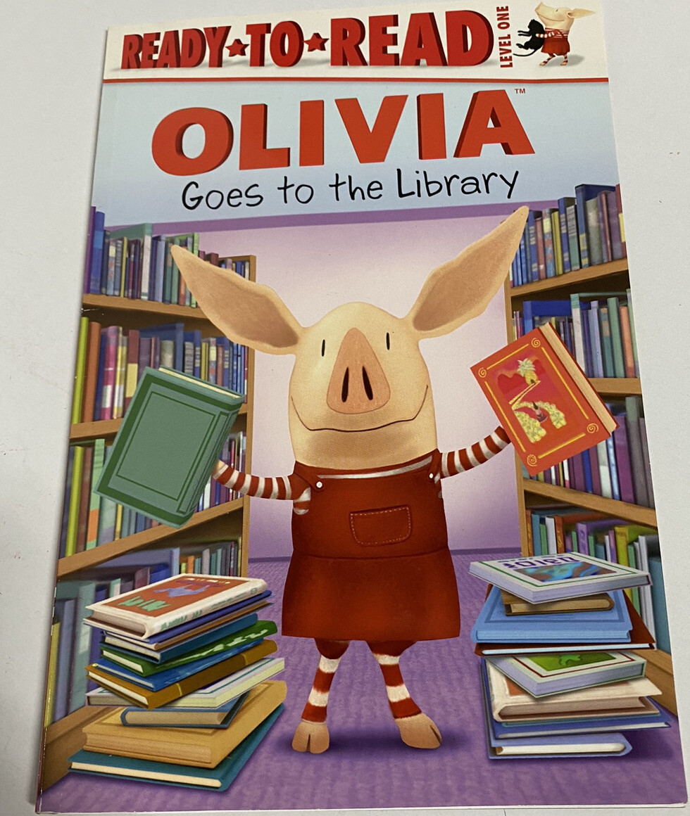 Olivia Book Read Aloud OLIVIA Goes To The Library (Olivia TV Tie In