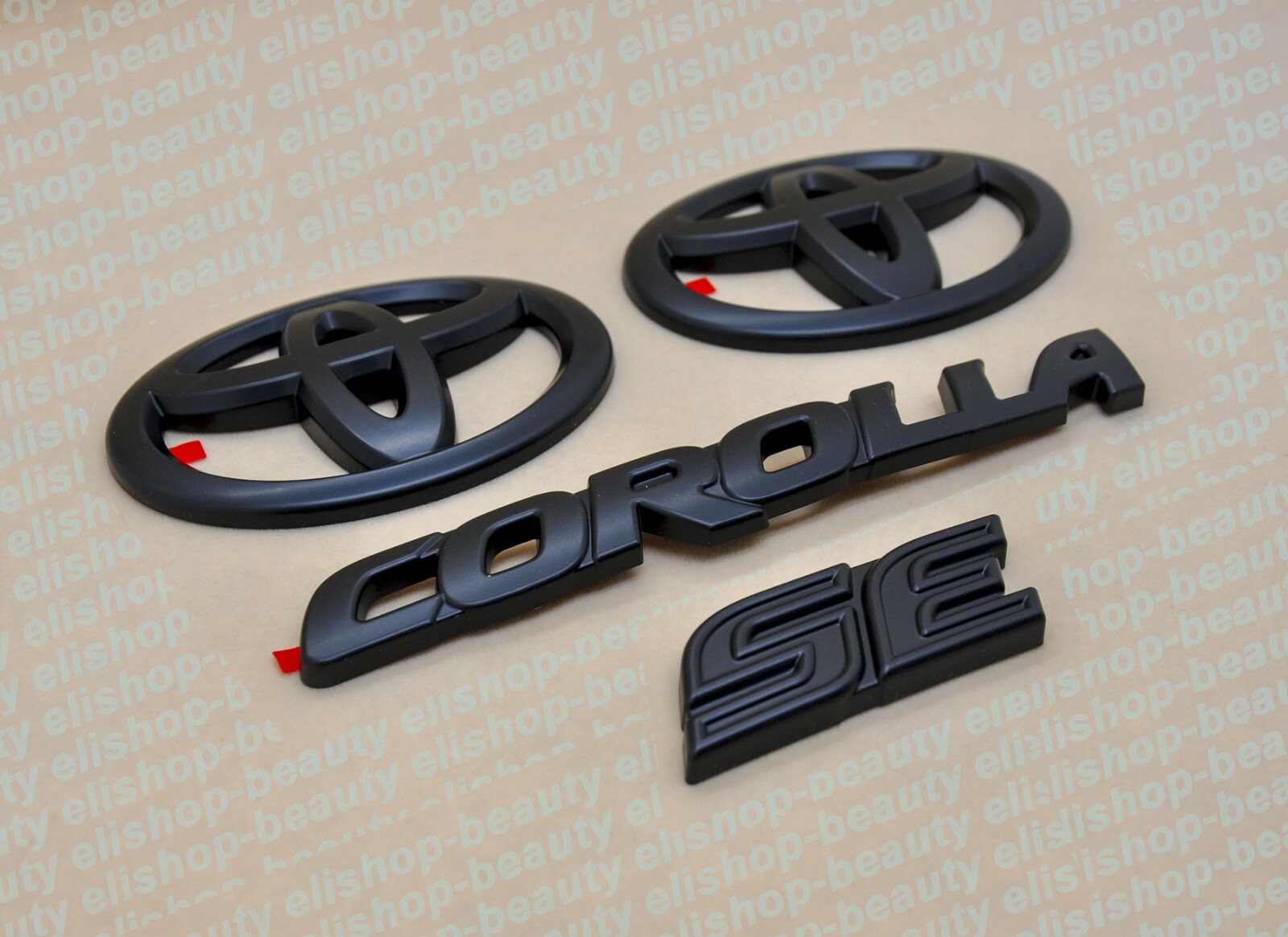 2020-2024 Toyota Corolla SE OUT Matte Black Emblem Overlays ...