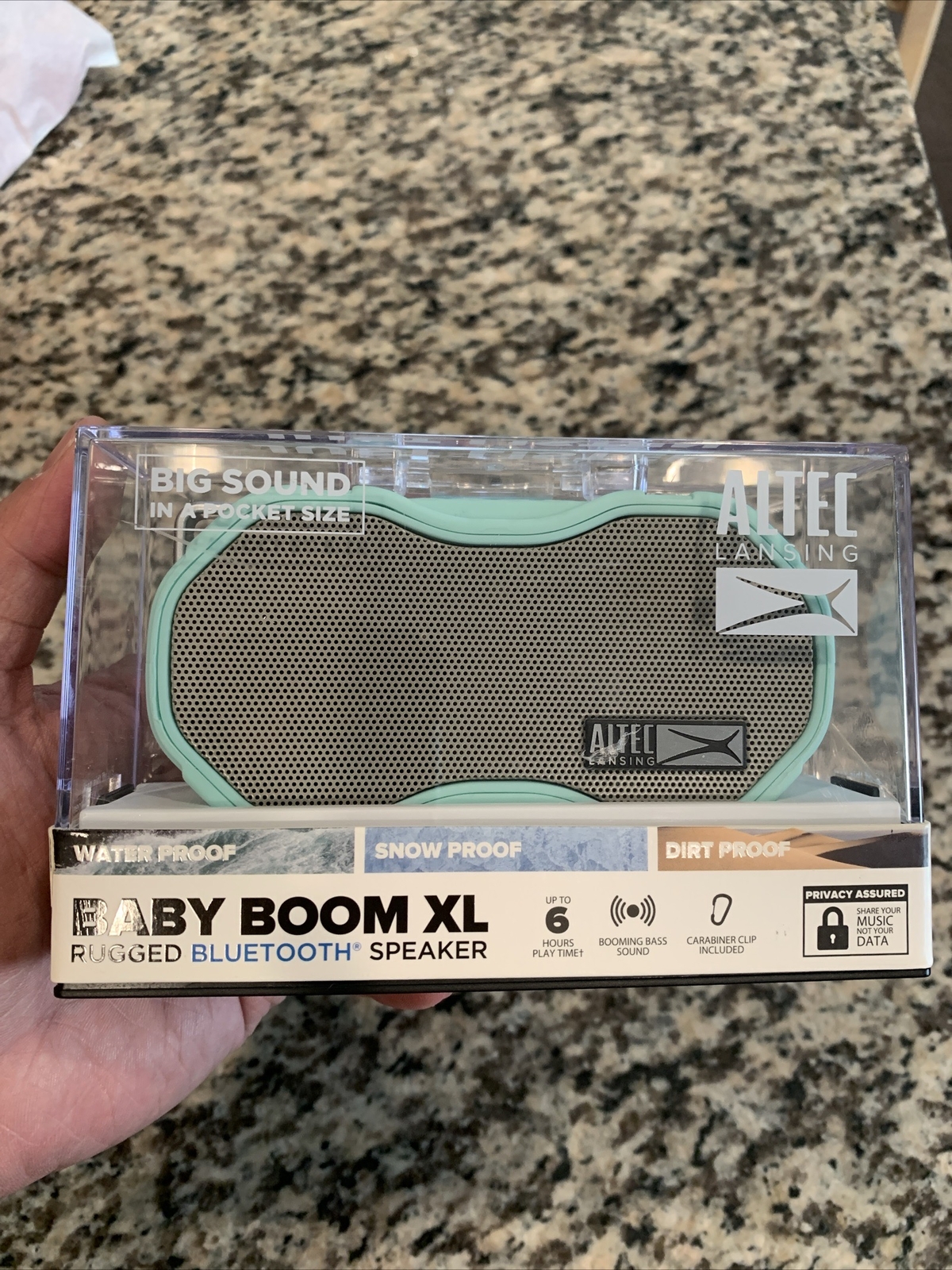 Altec Lansing Baby Boom XL Rugged Bluetooth Waterproof Speaker, 2 pack ...